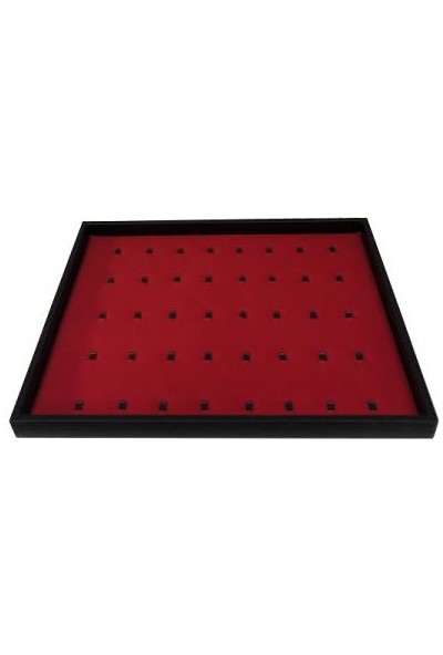 kutuveaksesuar Yüzük Tablası Suni Deri Kaplama 36'lı