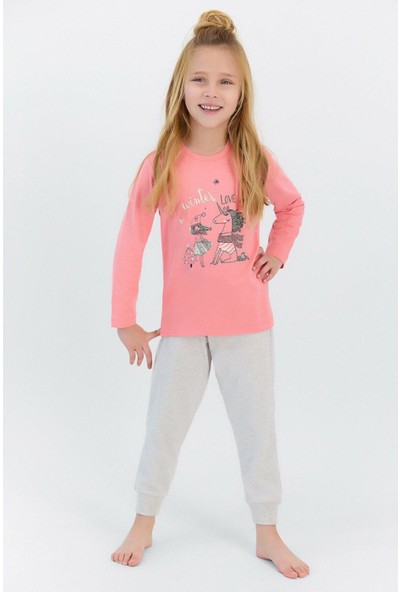 ROLY POLY 2569-2 Kız Çocuk Uzun Kollu Pijama Takımı
