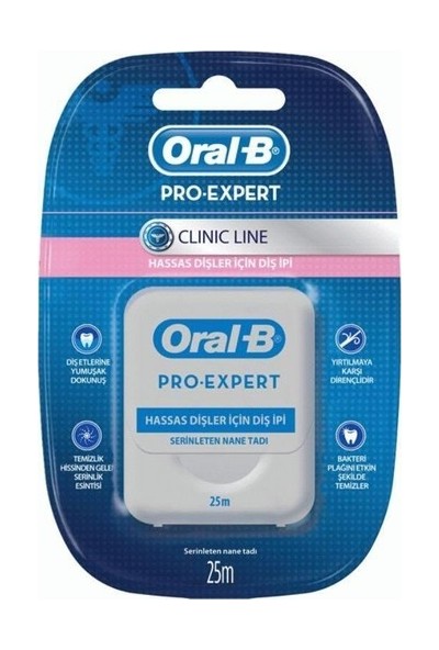 Oral-B Oral B Diş Ipi Pro Expert Clinic Line 25MT Hassas Dişler Için Oral-B Oral B Diş Ipi Pro Expert Clinic Line 25MT Hassas Dişler Için