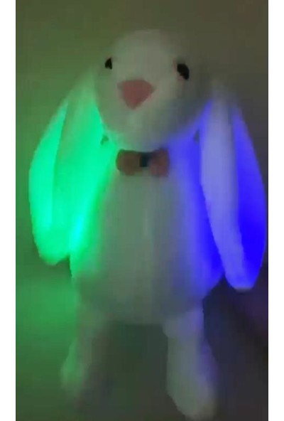 Sole LED Işıklı, Uyku Arkadaşı Uzun Kulak Bunny Peluş Tavşan 65CM