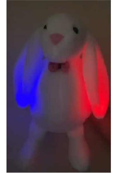 Sole LED Işıklı, Uyku Arkadaşı Uzun Kulak Bunny Peluş Tavşan 65CM