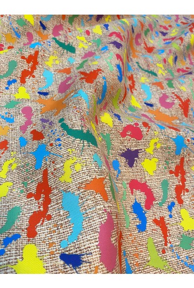 Favor Kumaş Renkli Suluboya Keten Efekt Desenli Dijital Baskılı Kumaş -1545 Favor Kumaş Renkli Suluboya Keten Efekt Desenli Dijital Baskılı Kumaş -1545
