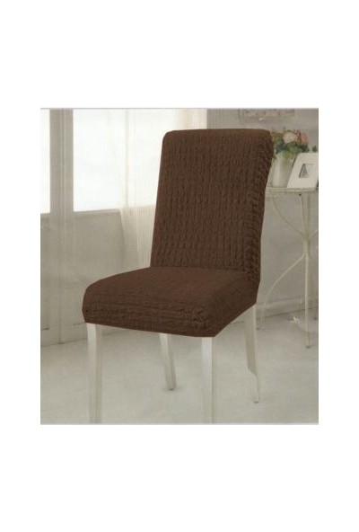 Buem Home Koyu Kahve Likralı Bürümcük Sandalye Örtüsü Kılıfı Buem Home Koyu Kahve Likralı Bürümcük Sandalye Örtüsü Kılıfı