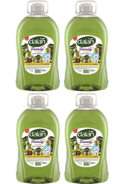 Dalan Sıvı Sabun Family Zeytin Mucizesi 4 X 3600 Ml Dalan Sıvı Sabun Family Zeytin Mucizesi 4 X 3600 Ml