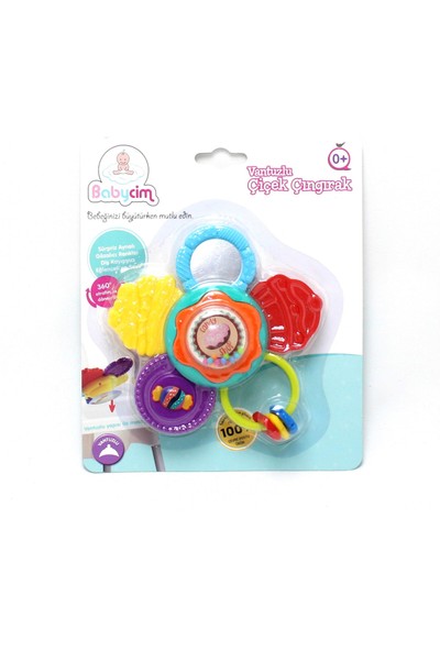 Clementoni Babycim Vantuzlu Çiçek Çıngırak 0884