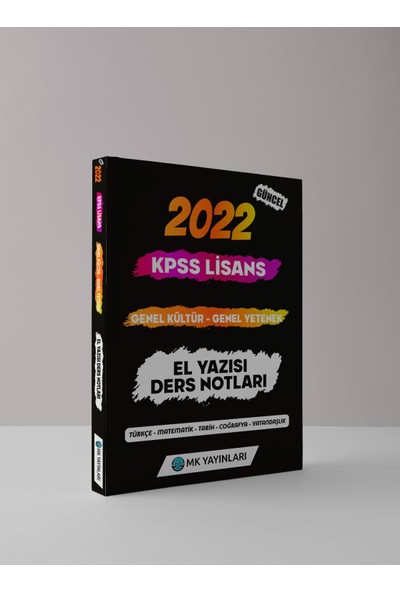 Mk Yayıncılık KPSS Lisans GKGY El Yazısı Ders Notları
