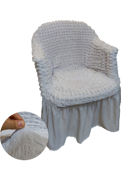 Pure Style Bürümcük Likralı Esnek Lastikli Yıkanabilir Kollu Sandalye Örtüsü Kollu Sandalye Kılıfı