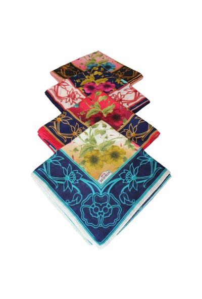 Müftü Bey Renkli Çiçekli Yazma (10 Adet)