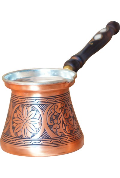 Bakır Concept Bakır Sedef Kulplu Cezve (7 Kişilik)