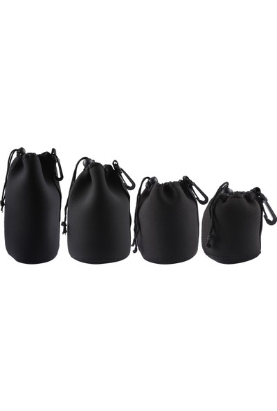 ZSZH Carabiner ile Çanta Kılıf Taşıma Çantası 4 Adet Neopren Slr Kamera Lens - Siyah ZSZH Carabiner ile Çanta Kılıf Taşıma Çantası 4 Adet Neopren Slr Kamera Lens - Siyah