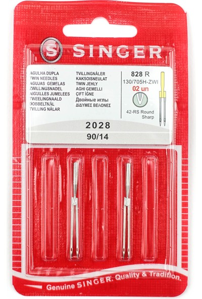 Sınger 202514 Çift Makine Iğnesi 2 mm Sınger 202514 Çift Makine Iğnesi 2 mm