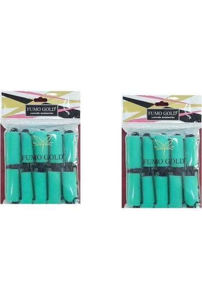 Fumo Sünger Bigudi Yeşil 10lu X 2 Paket