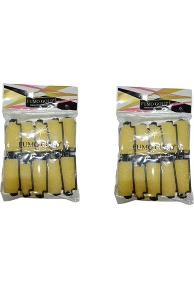 Fumo Sünger Bigudi Sarı 10 lu X 2 Paket