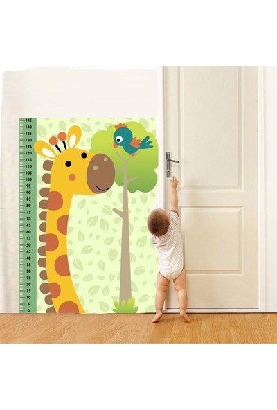 Quppa Çocuk & Bebek Odası Için Boy Cetveli Duvar Sticker #ST-006