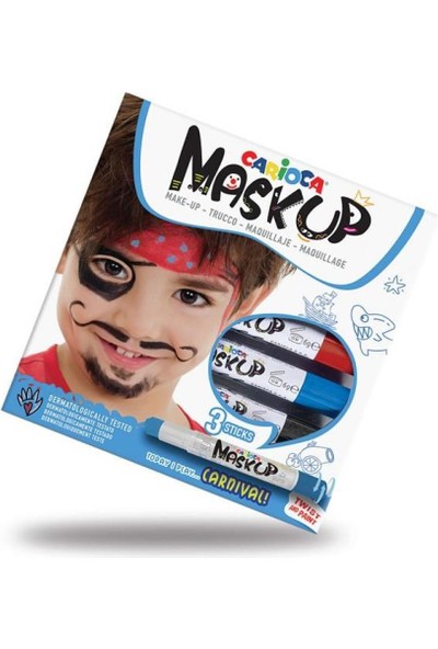 Carioca 43050 Yüz Boyası 3 Renk Princess