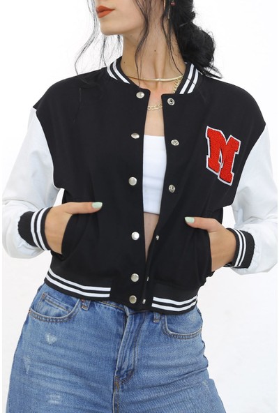 Bkmc Kolej Yaka Sweat Siyah