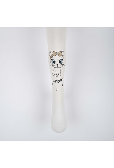 Artı Triya Baskılı Termal Kız Çocuk Külotlu Çorap