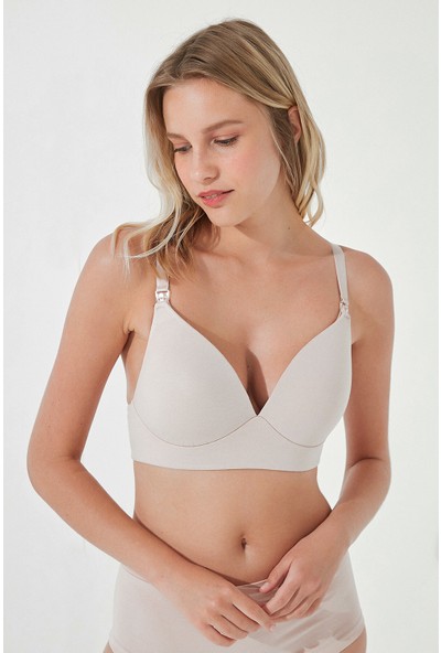 Penti Açık Pembe Mama Racerback Cotton Emzirme Bralet Penti Açık Pembe Mama Racerback Cotton Emzirme Bralet