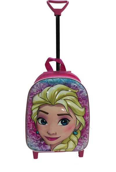 Newfull Çekçekli Anaokul Sırt Çantası Pembe - Sarı