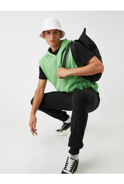 Koton Kapşonlu Kolsuz Sweatshirt