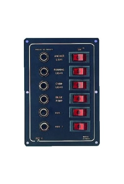 SEAWORLD Sigorta Paneli Altılı Dikey Alüminyum 165X114MM