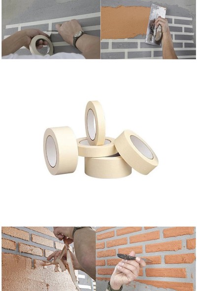 Belsa Home Belsa 2'li Maskeleme Bandı Kağıt Bant Boya Bandı 24 mm x 25 Metre Belsa Home Belsa 2'li Maskeleme Bandı Kağıt Bant Boya Bandı 24 mm x 25 Metre