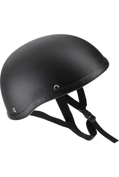 Dodo Family Mat Siyah Motosiklet Yarım Açık Yüz Kask (Yurt Dışından)