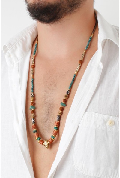 Madame Concept El Yapımı Etnik Bambu Boncuklu Rudraksha Tohumlu Kuru Kafa Figürlü Otantik Kolye Madame Concept El Yapımı Etnik Bambu Boncuklu Rudraksha Tohumlu Kuru Kafa Figürlü Otantik Kolye