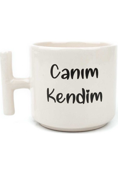 Palto Tasarım Canım Kendim El Yapımı Krem Parlak Kupa Palto Tasarım Canım Kendim El Yapımı Krem Parlak Kupa