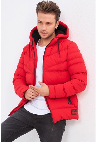 Delpino Su Geçirmez Erkek Kapüşonlu Şişme Mont Delpino Su Geçirmez Erkek Kapüşonlu Şişme Mont