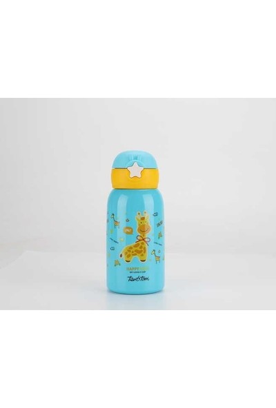 Tantitoni Mavi Zürafa Desenli Paslanmaz Çelik Çocuk Termosu 520ML Tantitoni Mavi Zürafa Desenli Paslanmaz Çelik Çocuk Termosu 520ML