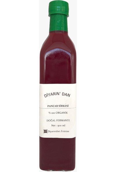 Diyarından Organik Fermante Pancar Sirkesi 500ML Diyarından Organik Fermante Pancar Sirkesi 500ML