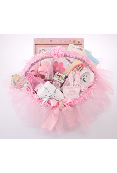 Miss Gaya Pembe Sepetli Bebek Seti Kız 5 Miss Gaya Pembe Sepetli Bebek Seti Kız 5