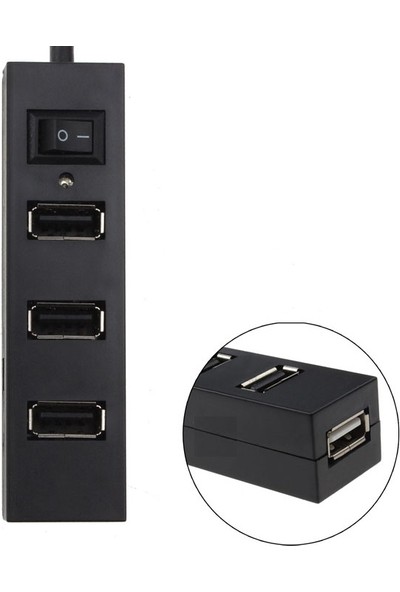 Alfais Al-4862 Usb Çoklayıcı Çoğaltıcı Hub 4 Port Anahtarlı