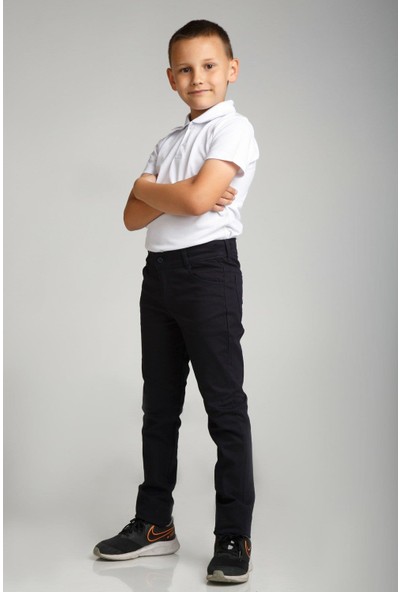 Seabubbles Kanvas Okul Pantolonu - Lastikli - Ilkokul Boy