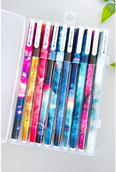 Muditashoptr Kutulu Galaxy Tükenmez Jel Kalem Seti 10'lu Muditashoptr Kutulu Galaxy Tükenmez Jel Kalem Seti 10'lu