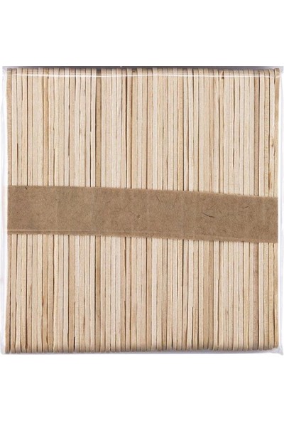 Sert Kırtasiye Ahşap Geniş Naturel Dil Çubuğu Abeslang 50'li Paket