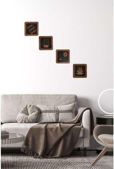 Velizade 4 Lü Tablo Kahve - 5111.1386.