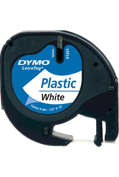 Dymo Letratag Şerit Plastik 12MM X4 mt Beyaz 91201 59422 Dymo Letratag Şerit Plastik 12MM X4 mt Beyaz 91201 59422
