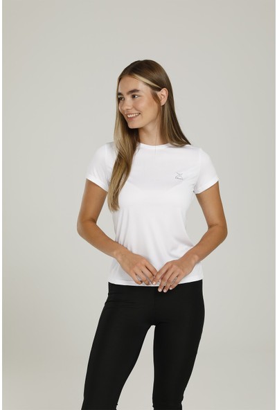Kinetix SN230 Basic Pes C Neck T- Beyaz Kadın T-Shirt Kinetix SN230 Basic Pes C Neck T- Beyaz Kadın T-Shirt