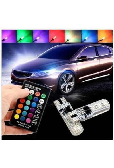 Balp T10 Kumandalı Park Ampul 2 Adet ( 18 LED ) Araç Oto Çakarlı Ampül Balp T10 Kumandalı Park Ampul 2 Adet ( 18 LED ) Araç Oto Çakarlı Ampül