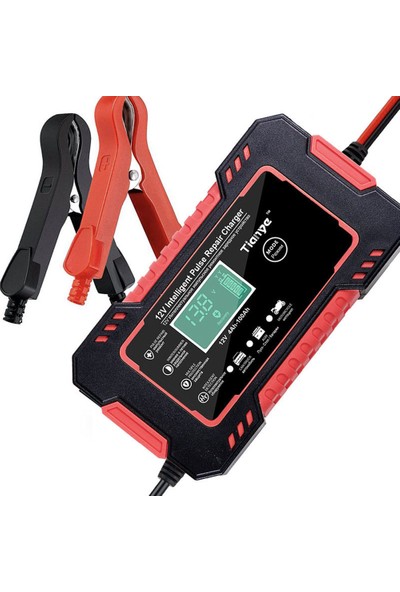 Lixada Araç Akü Şarj Cihazları 12.0V Akü Evrensel Şarj Cihazları (Yurt Dışından)