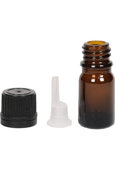 Güvenç Ambalaj 10 Adet x 5ml Içten Damlalıklı Amber Şişe