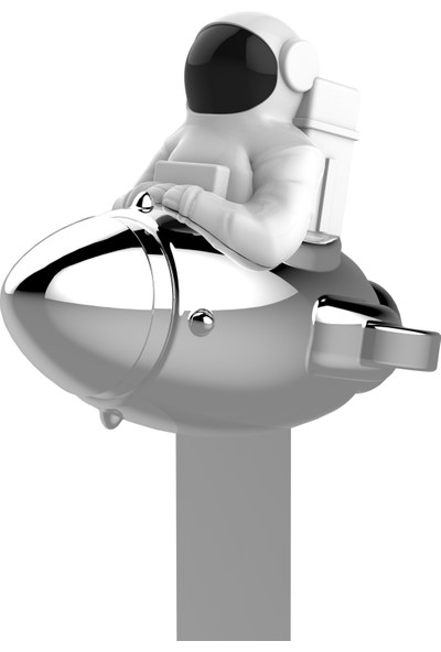 Metalmorphose Astronot Kitap Ayracı Beyaz 1,3 x 1,4 x 13,0 cm