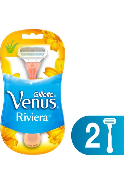 Gillette Venus Riviera Kadın Tıraş Bıçağı 2'li Paket