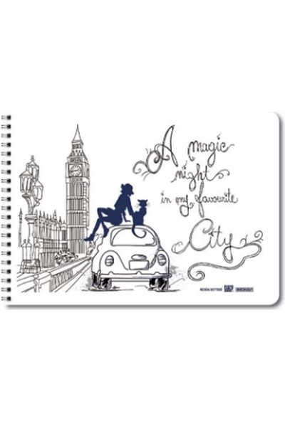 Meteksan Simple Pp Kapak Resim Defteri 35 x 50 cm 120 Gram