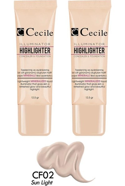 Cecile Göz Altı Kapatıcısı-Fondöten Seti Cf02 Cecile Göz Altı Kapatıcısı-Fondöten Seti Cf02