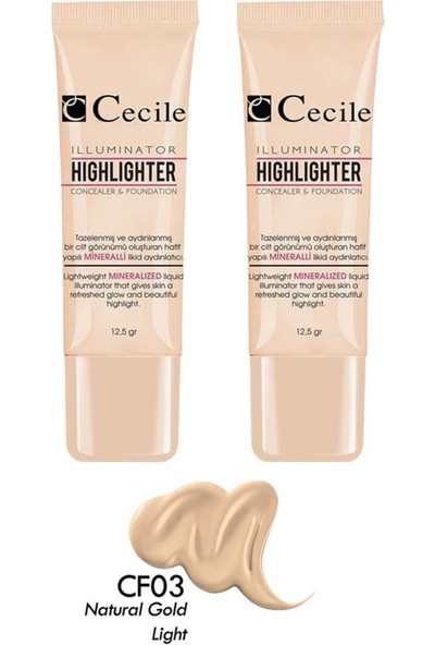 Cecile Göz Altı Kapatıcısı-Fondöten Seti Cf03