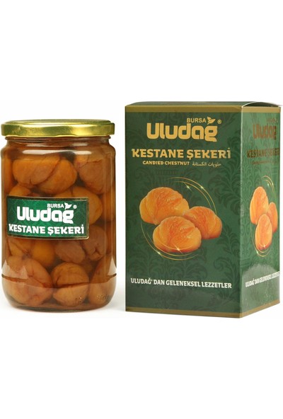 Uludağ Kestane Şekeri Duble Cam Kavanoz 1000 gr Uludağ Kestane Şekeri Duble Cam Kavanoz 1000 gr