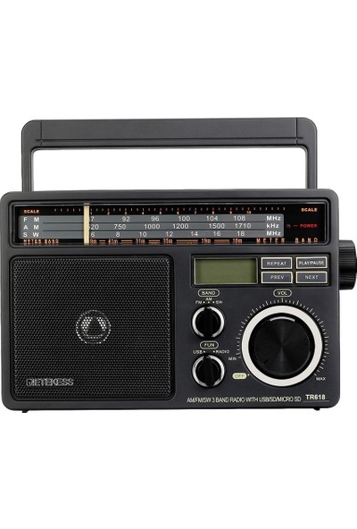 TR618 Fm / Am / Sw 3 Bant Radyo Taşınabilir (Yurt Dışından)